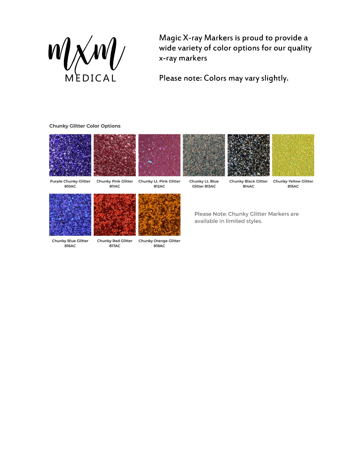 Position X Ray Markers With 2 Rows of Initials- Magic X-ray Markers Position X Ray Markers With 2 Rows of Initials- Magic X-ray Markers
